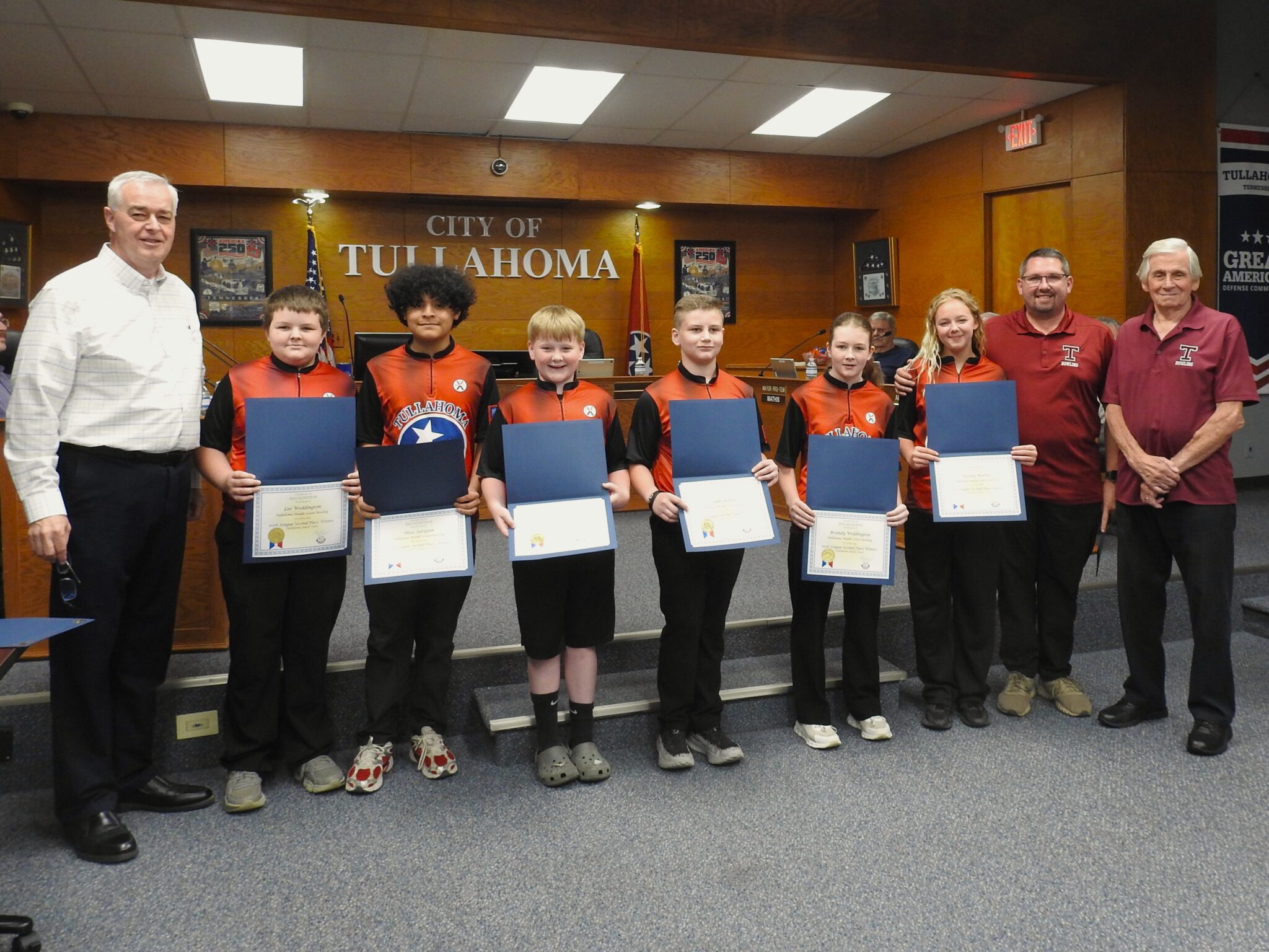 Middle School bowlers honored - Tullahoma News